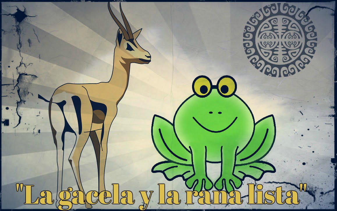 Fábula La gacela y la rana lista - Fábulas de animales