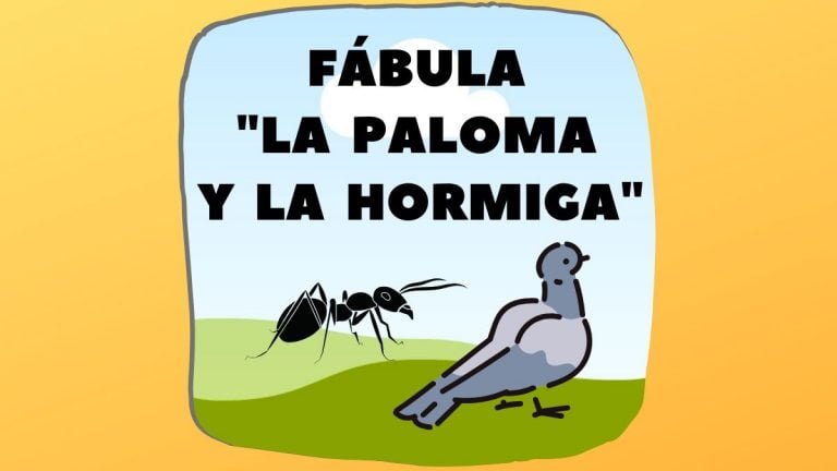Fábula La Paloma y la Hormiga - Fábulas de Esopo